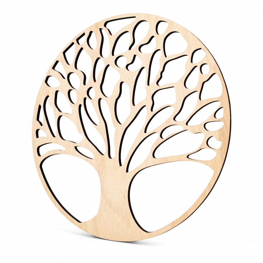 - Online Shop - Wohnen - Wandbilder - Baum des Lebens Buchenholz 15cm